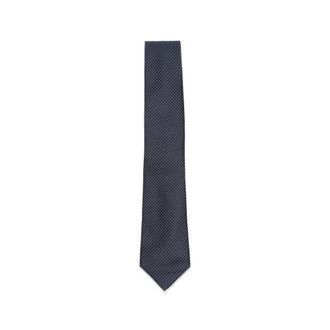 Canali Polka-dot Twill Tie - - Accessories - Herren - Blau - ONE SIZE