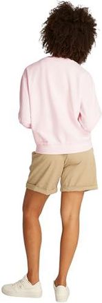Tommy Hilfiger Sweat Femme Script en Coton, Rose (Light Pink), M