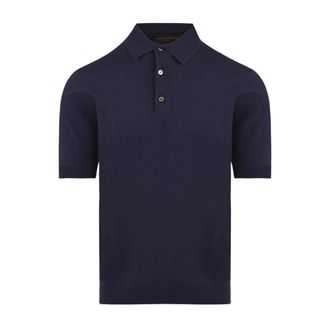 FILIPPO DE LAURENTIIS Kurz&auml;rmeliges Poloshirt - - Tops - Herren - Blau - XL