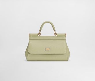 Dolce & Gabbana Sicily Small Handbag - Frau Handtaschen Green Onesize