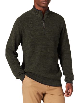Camel Active Camel Active Herren 4095866K06 Pullover, Olive Brown, S