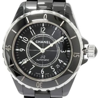 Chanel Pre-owned J12 Black Ceramic - - Pre-owned - Herren - Schwarzk - ONE SIZE