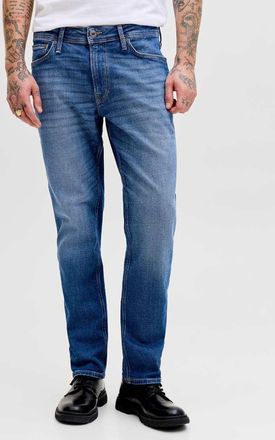 Jack & Jones Clark jean mi-haut d&eacute;lav&eacute; en denim bleu