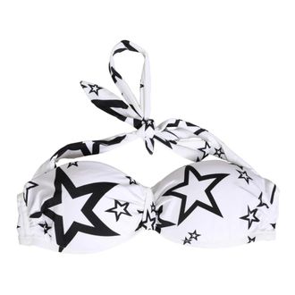 Dolce & Gabbana Millennials Star Print Padded Bandeau Bikini Top - - Underwear - Damen - Wei&szlig; - XS