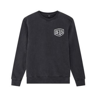 Deus Shield GD Crew - - Sweatshirts & Hoodies - Herren - Schwarzk - XL