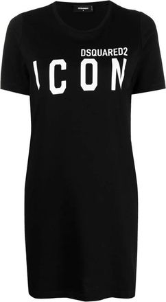 Dsquared2 Femme, Robes, Noir, Taille: 38 FR Abito