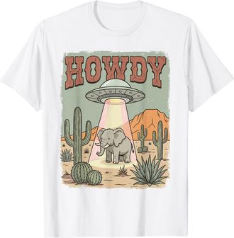 Image UFO Howdy Desert Elephant T-Shirt