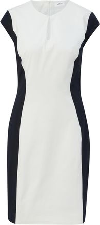 s.Oliver Black Label s.Oliver Damen 2140453 Kleid, 02D1 creme|schwarz, 46