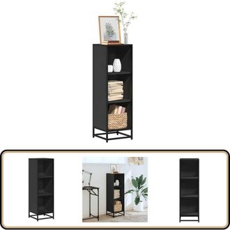 vidaXL Vidaxl - Bücherregal Schwarz 33,5x33x107,5 cm Holzwerkstoff