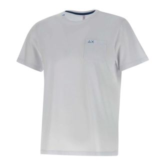 Sun 68 T-shirt basique &agrave; poche - Homme - Tops - Blanc - Taille: 2XL