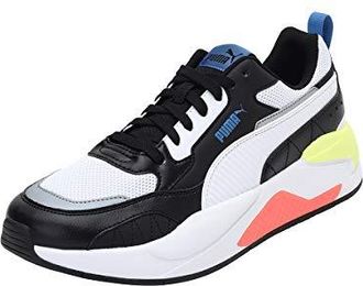 Puma X-Ray 2 Square Sneaker, Black White-Star Sapphire-Soft Fluo Yellow, 41 EU, Noir, 41 EU