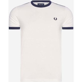 Fred Perry T-shirt à rayures - blanc neige