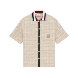 Dr&ocirc;le de Monsieur Chemise En Tweed D Miroir - - Shirts - Herren - Beige - M