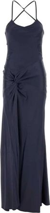 Victoria Beckham Femme, Robes, Bleu, Taille: 36 FR Draped Cami Gown