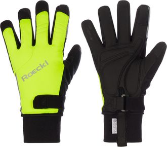 Roeckl Villach 2 Winter Fahrrad Handschuhe lang fluo gelb 2023: Größe: 6.5