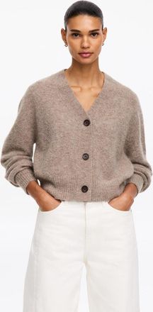 Arket Strickjacke Aus Einer Alpaka-Wollmischung -Beige