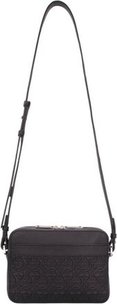 Ferragamo Homme, Sacs, Noir, Taille: ONE Size Travel Embossed Blocco