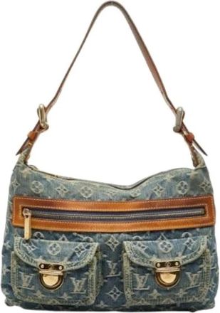 Louis Vuitton Sac bandouli&egrave;re vintage Pre-owned en denim - Femme - Pre-owned - Bleu - Taille: ONE Size