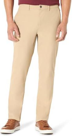 Amazon Essentials Pantalon de Voyage Extensible Coupe Ajustée Homme, Kaki Ocre, 34W / 34L