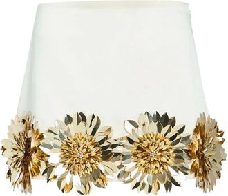 Retrof&ecirc;te Femme, Jupes, Blanc, Taille: 38 FR Minigonna applicazioni