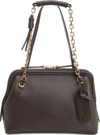 Etro petit sac porté épaule en cuir - Marron