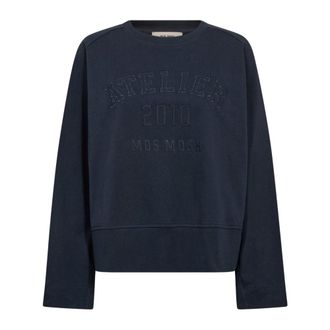 Mos Mosh Abel Rundhals-Sweatshirt - - Sweatshirts & Hoodies - Damen - Blau - L