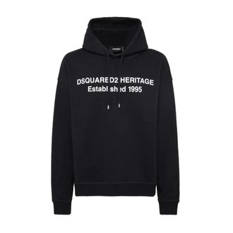 Dsquared2 Relax Fit Heritage Hoodie - - Sweatshirts & Hoodies - Herren - Schwarzk - XL