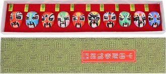BESPORTBLE 10 St&uuml;ck Kleiner Tonmasken Peking Oper Traditionelle Chinesische Opernmasken Dekoration Detailreiche Handgefertigte Kleiner Masken f&uuml;r Wohnraum und Re