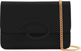 Oscar De La Renta sac à bandoulière à bride en chaine - Noir