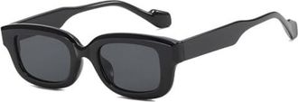 Generic Lunettes De Soleil Carr&eacute;es For Hommes Et Femmes, Id&eacute;ales For Lext&eacute;rieur, La Conduite, Les Vacances Ou F&ecirc;tes(Black)