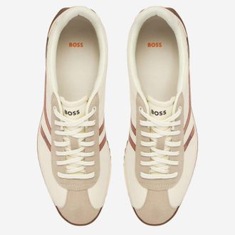 HUGO BOSS Mens Sneakers Zayn Beige Trainers