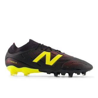 New Balance Unisex Tekela Team Low FG V5 in Schwarz/Gelb/Rot, Synthetik, Gr&ouml;&szlig;e 40.5