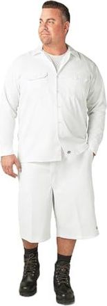 Dickies Chemise de Travail à Manches Longues pour Homme, Blanc, Taille M