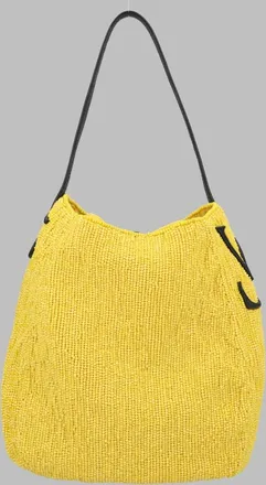 J.W.Anderson Womens Shoulder Bag Beaded Small Bulb Yellow Glass