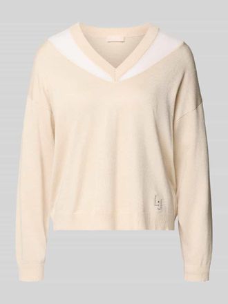Liu Jo Relaxed Fit Pullover aus Viskose-Mix in Strick-Optik