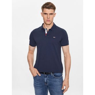 Tommy Jeans Poloshirt DM0DM15370 Dunkelblau Slim Fit