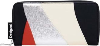 Desigual Portefeuille long en polyur&eacute;thane pour femme, Finitions :, One Size, Accessoires Portefeuille Long PU