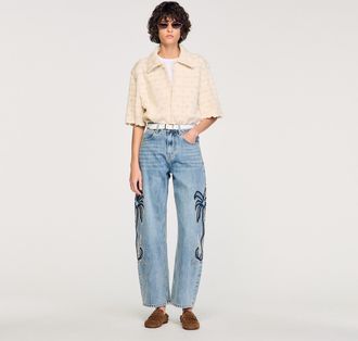 Sandro Chemise en coton broderie anglaise