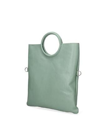 Gave Lux Sac à main pour femme en cuir véritable Made in Italy 29x30x1 cm GLX228105023FBG, Menthe, Taille unique
