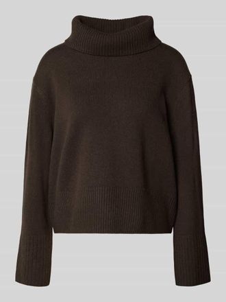 Comma Loose Fit Strickpullover aus Woll-Mix mit Rollkragen