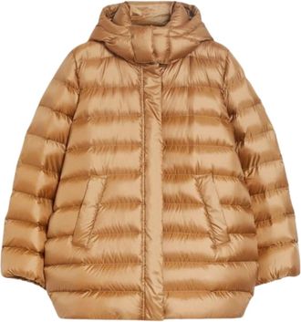 iBlues Femme, Manteaux, Brun, Taille: 40 FR Caucaso Manteau en duvet forme oeuf