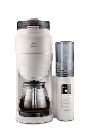 MELITTA AromaFresh Pro X - Filterkaffeemaschine mit integriertem Mahlwerk, entnehmbarem Wassertank, Glaskanne und Timer-Funktion, f&uuml;r bis zu 10 Tassen Kaffee,