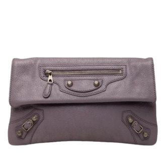 Balenciaga Pre-owned Motocross Envelope Clutch - - Pre-owned - Damen - Lila - ONE SIZE