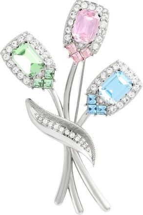 Dolce & Gabbana crystal-embellished brooch - Silber