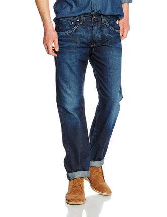 Pepe Jeans London Herren Jeanius Jeans, Blau (Denim 000-k50), W32/L34 (Herstellergr&ouml;&szlig;e: 32)