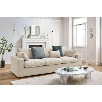 BOBOCHIC Bobochic - Canap&eacute; droit fixe 3 places belair Beige