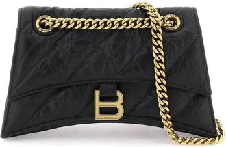 Balenciaga Crossbody Bags - Balenciaga Crush Small Shoulder Bag - Gr. unisize - in Schwarz - f&uuml;r Damen