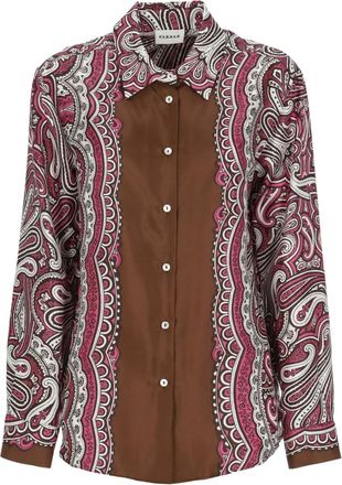 P.A.R.O.S.H. P.a.r.o.s.h., Femme, Blouses et Chemises, Multicolore, Taille: 42 FR Chemise en soie