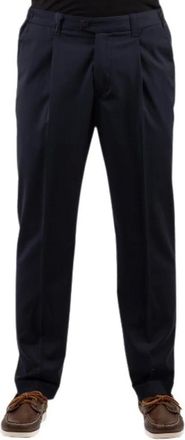 Hindustrie Homme, Pantalons, Bleu, Taille: XS Pantalon Chino Amalfi