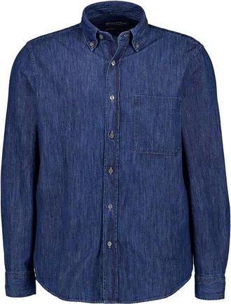 Marc O'Polo Herren Jeanshemd blau